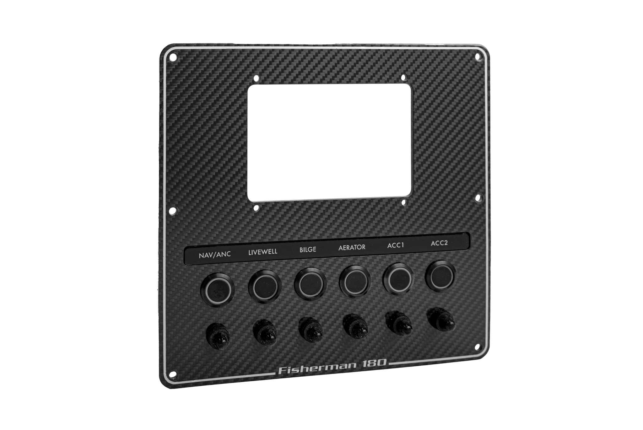 BACKLIT real Carbon Fiber Dash Panels - Grant Marine